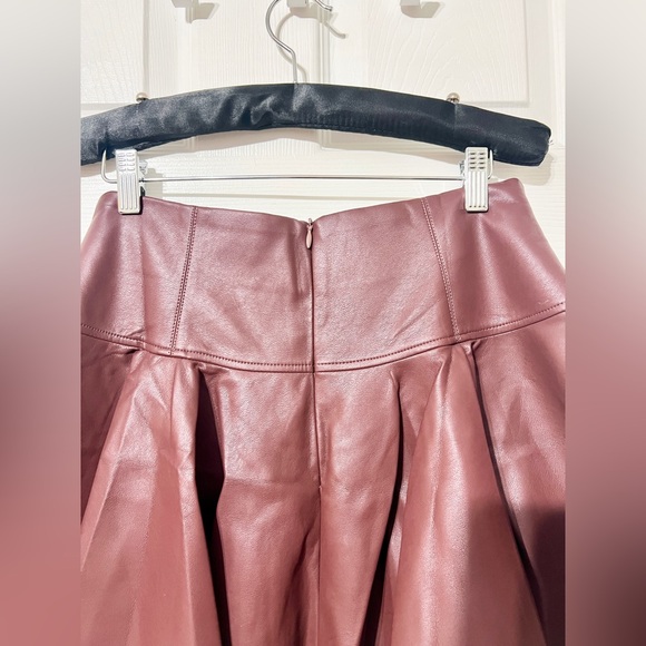 Micas | Skirts | Micas Basic Faux Leather Pleated Mini Skirt | Poshmark
